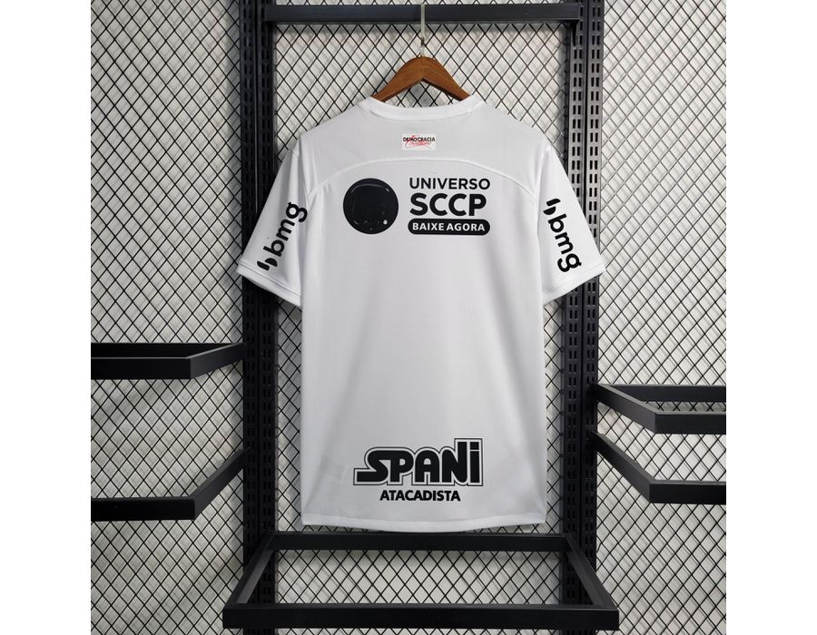 Camisa Corinthians Home 23/24 Com Patrocinios - Torcedor Masculino ...