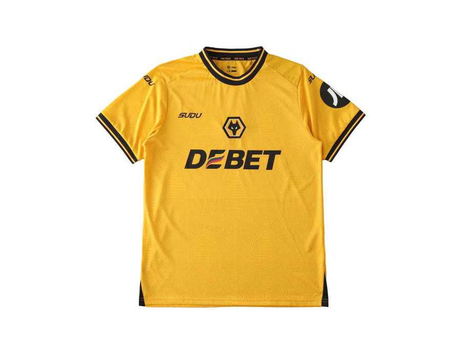 Camisa Wolverhampton Home I 24/25 Torcedor Masculina - Amarelo ...