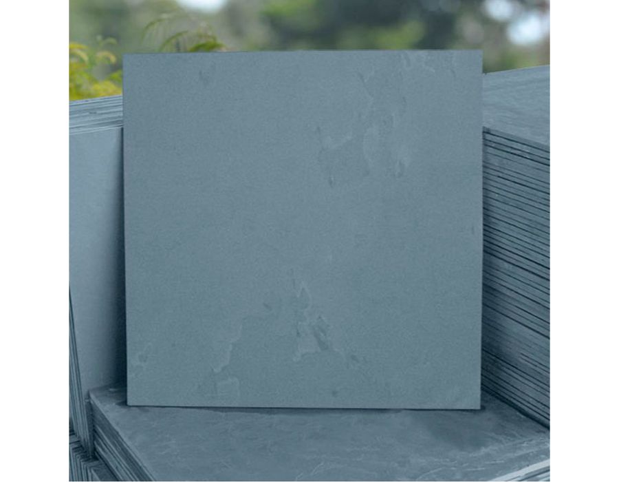 Piso Ardósia Cinza 30x30cm | GLOBAL PEDRAS