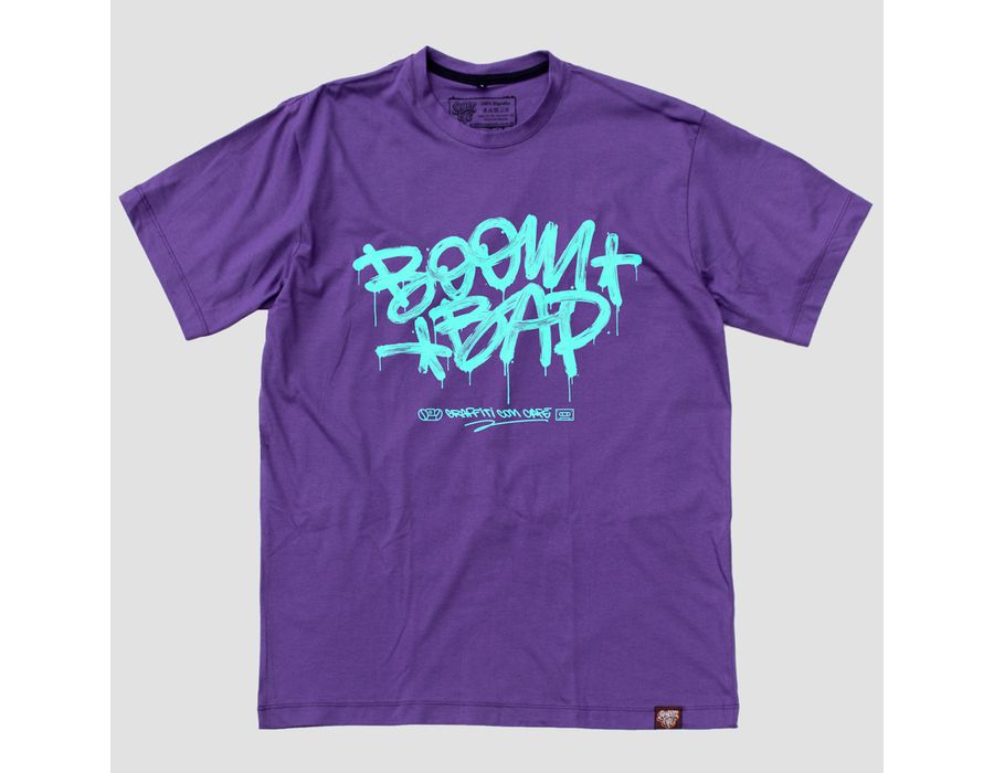 Camiseta BOOM BAP - Roxa | Graffiti com Café