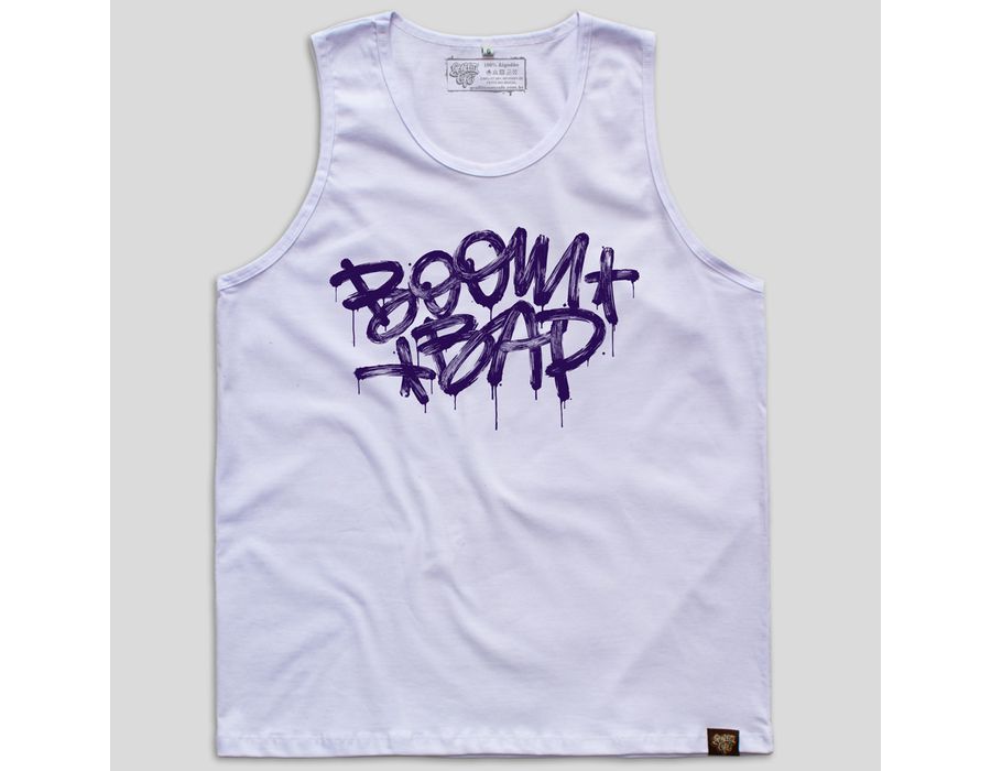 Regata BOOM BAP - Branca | Graffiti com Café
