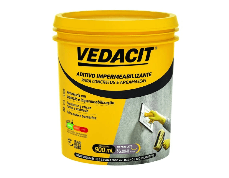 Vedacit Aditivo Impermeabilizante Pote 900ML | Hidráulica Tropeiro