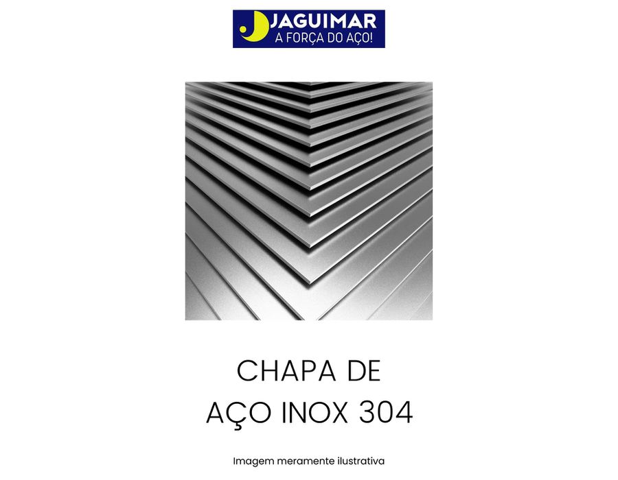 CHAPA DE INOX 304 3/16" (4,75 MM) | JAGUIMAR AÇOS E METAIS