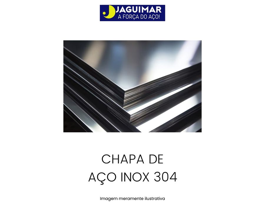 CHAPA DE INOX 304 3/16" (4,75 MM) | JAGUIMAR AÇOS E METAIS