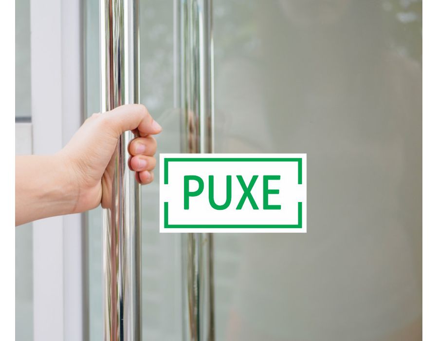 Adesivo Para Porta Puxe | KRadesivos