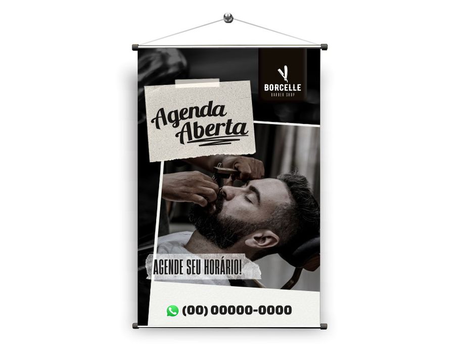 Banner Barbearia mod6 | KRadesivos