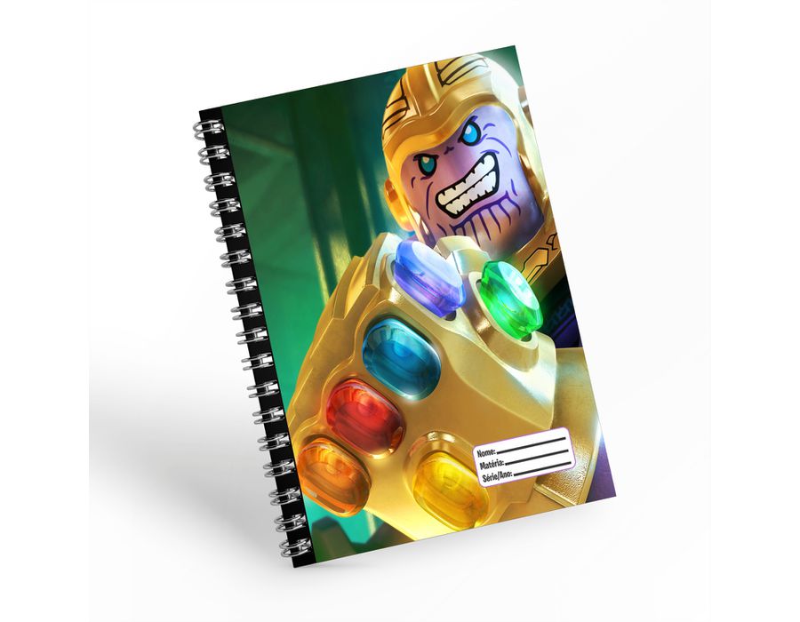 ADESIVO DE CADERNO SUPER HEROIS LEGO | KRadesivos