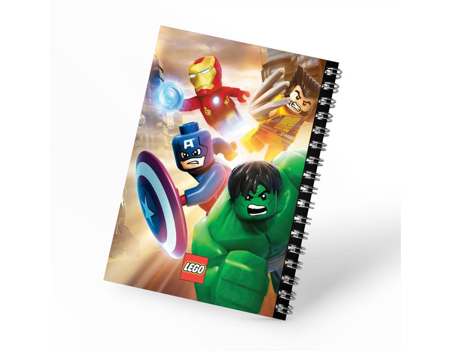 ADESIVO DE CADERNO SUPER HEROIS LEGO | KREATIVEADESIVOS