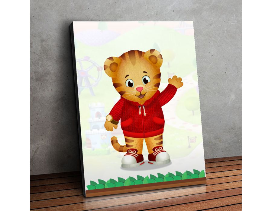 Placa MDF Decorativo Tema Daniel Tigre | KRadesivos