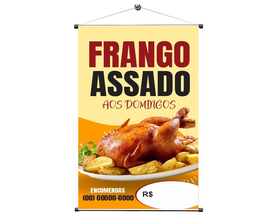 Banner Frango Assado mod5 | KRadesivos