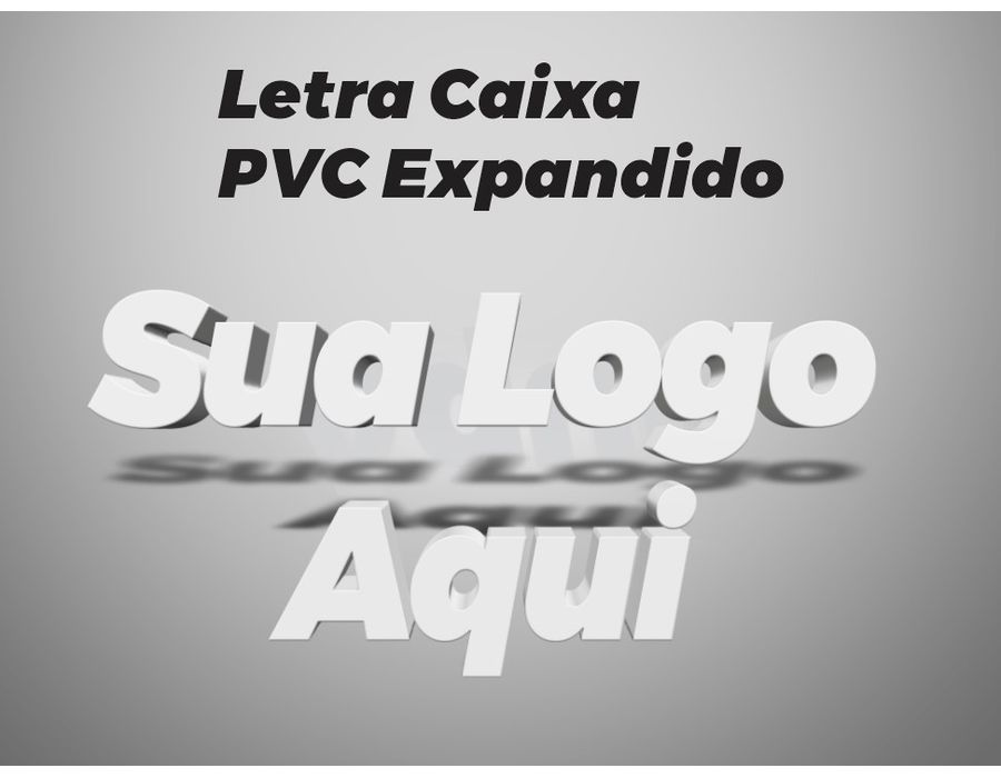 Letra Caixa PVC expandido | KRadesivos