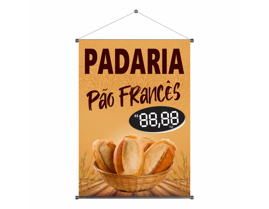 Banner Padaria Pão Francês mod.1 | KRadesivos