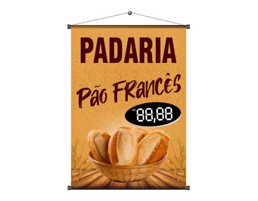 Banner Padaria Pão Francês mod.1 | KREATIVEADESIVOS