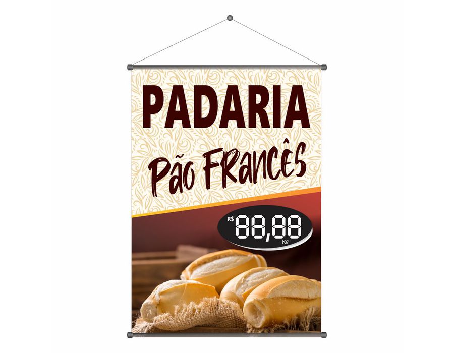 Banner Padaria Pão Francês mod.1 | KRadesivos