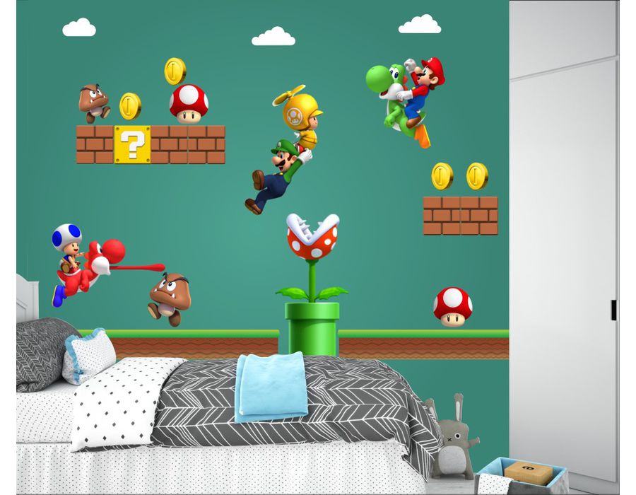 Adesivo Parede Super mario mod1 | KRadesivos