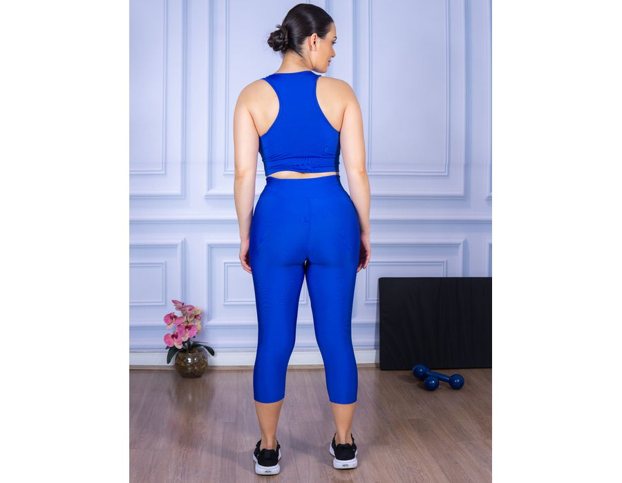 Conjunto Corsário e Top Nadador Suplex Azul Royal | Moda LLevo | Moda ...