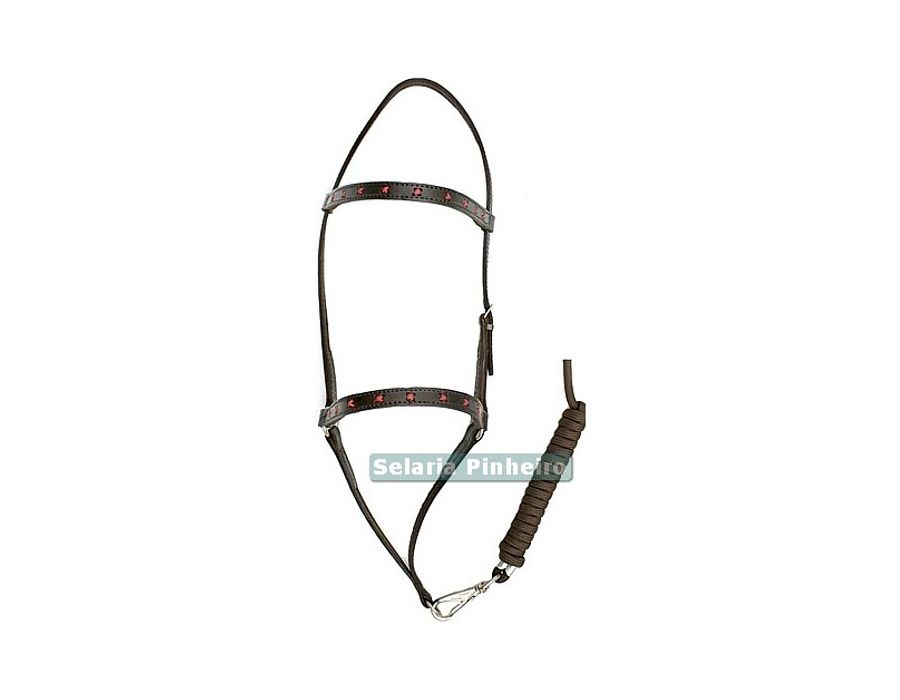 Cabresto para Cavalo Tradicional em Couro CB20 | Atacado Selaria Pinheiro