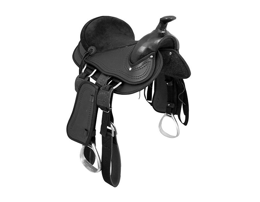 Sela Americana Patusca Infantil (Preta) | Atacado Selaria Pinheiro