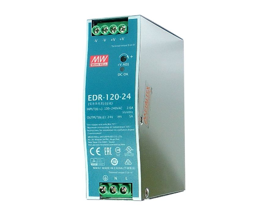 Fonte Chaveada 110/220V 24VCC 5A 120W EDR-120-24 Metaltex | Comercial Salla