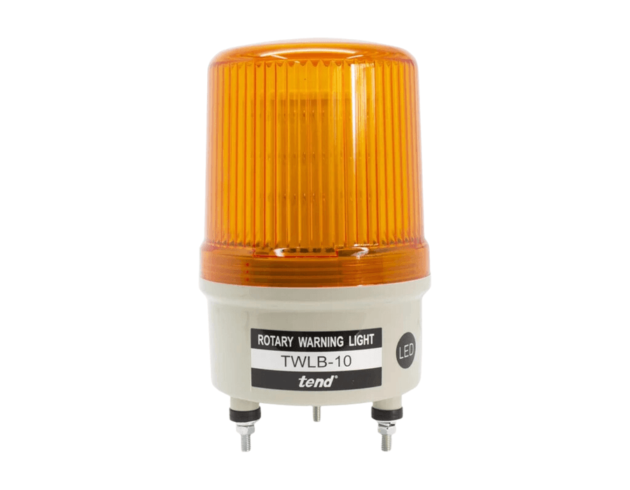 Sinalizador Emergência Rotativo Led+Buzzer 220V Laranja | Comercial Salla