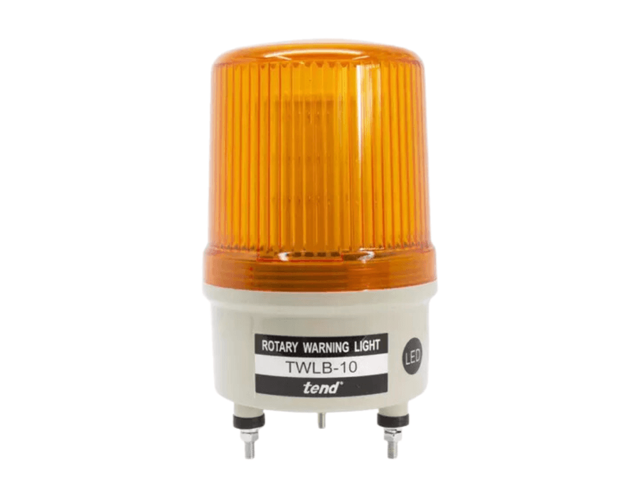 Sinalizador Emergência Rotativo Led+Buzzer 24V Laranja | Comercial Salla