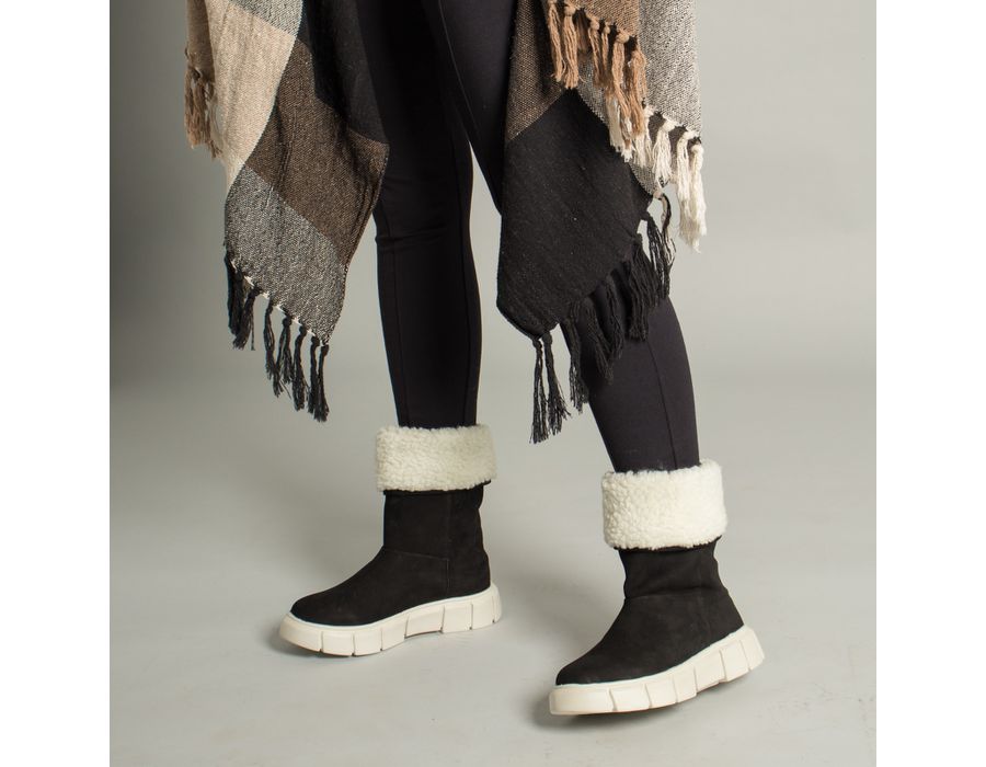 Bota Feminina Aspen Preta - Forrada Com Lã Para Neve E Impermeável Oslo ...