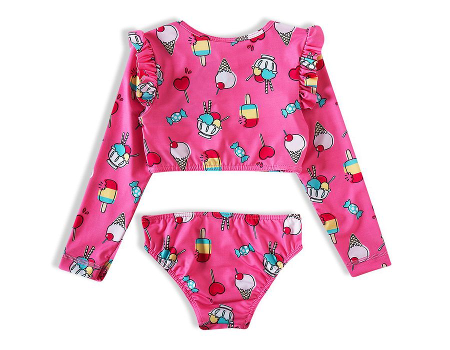 Biquini Infantil com top manga longa Tip Top | Petit Papillon Bebê ...