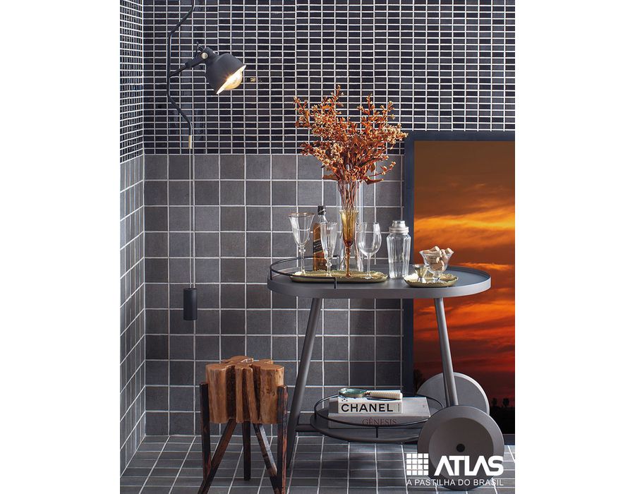 Pastilha Atlas Preto ME7957 2,5x5,0 | Piso de Pedra Curitiba