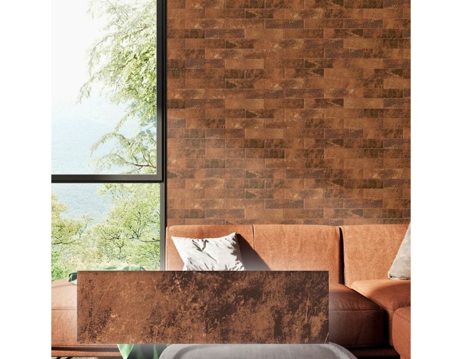 Revestimento Brick Corten 6,5x25,6 Pierini | Piso de Pedra Curitiba