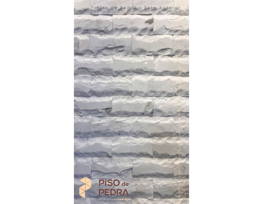 Revestimento Mármore Branco Piguês 10x20 cm | Piso de Pedra Curitiba