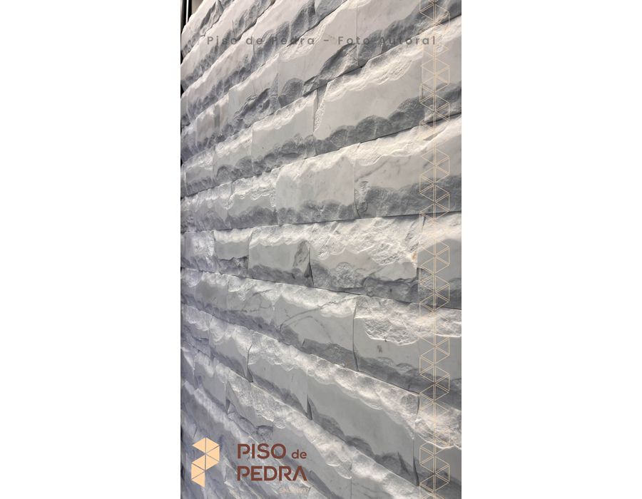 Revestimento Mármore Branco Piguês 10x20 cm | Piso de Pedra Curitiba
