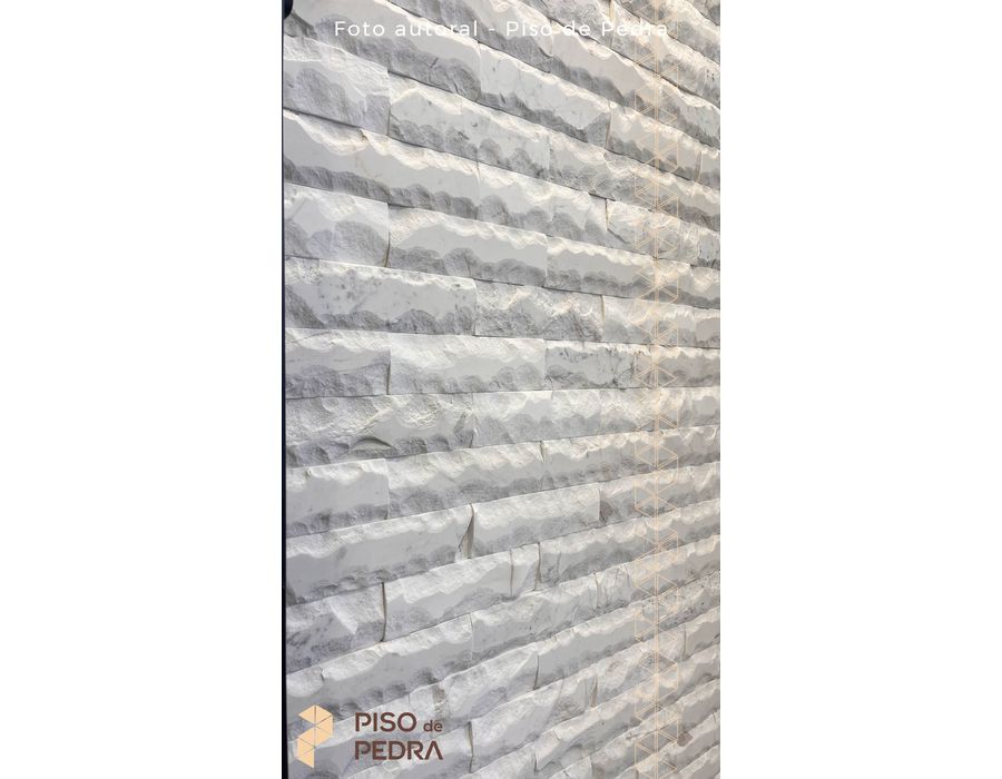 Revestimento Mármore Branco Piguês 7x24 cm | Piso de Pedra Curitiba