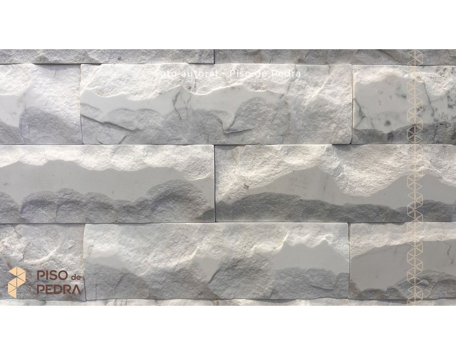 Revestimento Mármore Branco Piguês 7x24 cm | Piso de Pedra Curitiba