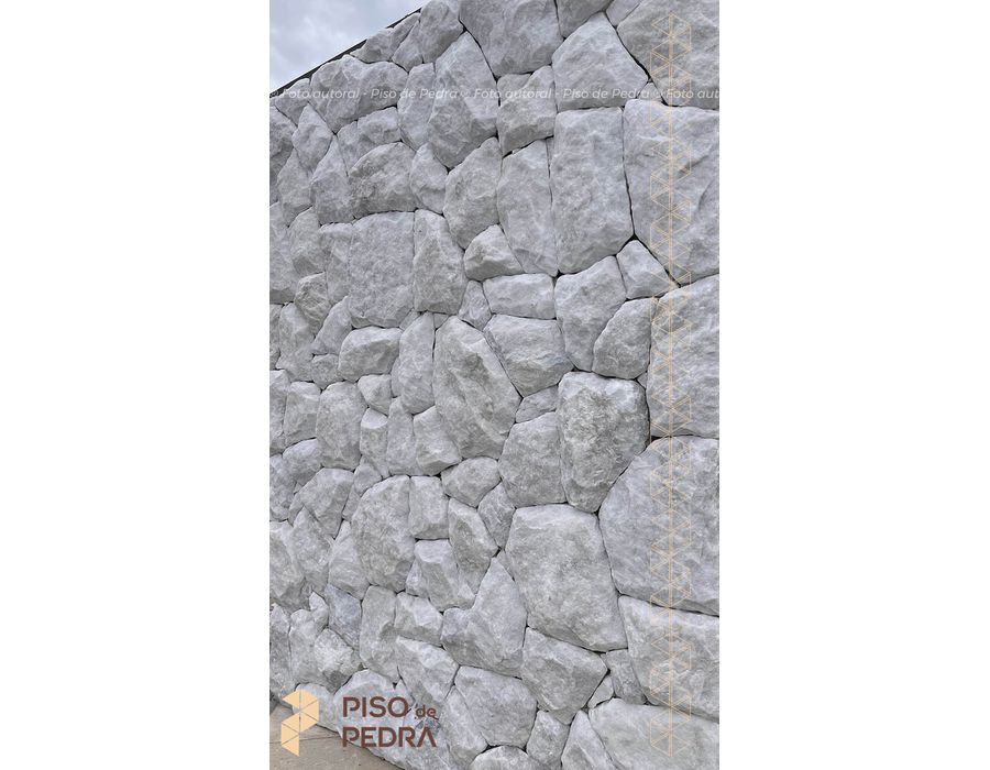 Pedra Moledo Branca Irregular | Piso de Pedra Curitiba