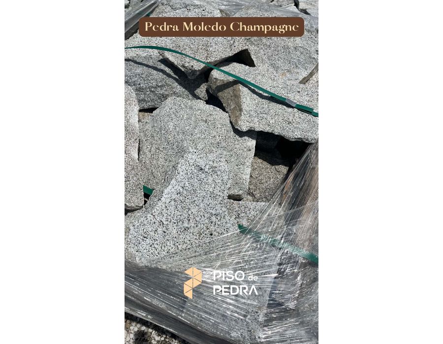 Pedra Moledo Champagne | Piso de Pedra Curitiba