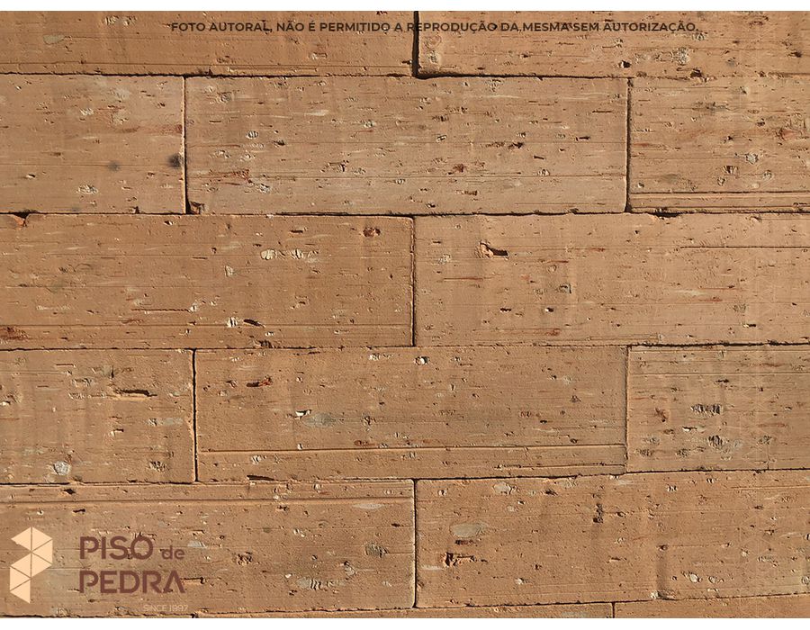 Brick Rústico Salmão 7,5x23 | Piso de Pedra Curitiba