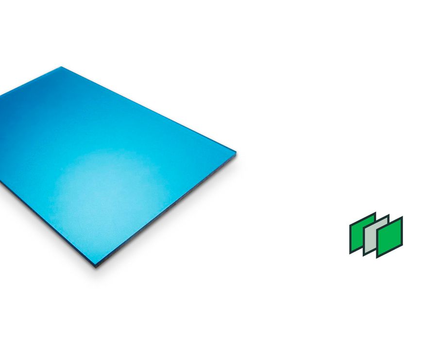 Policarbonato Compacto Azul 2,00x6,00 3mm | POLY SHEET POLICARBONATO