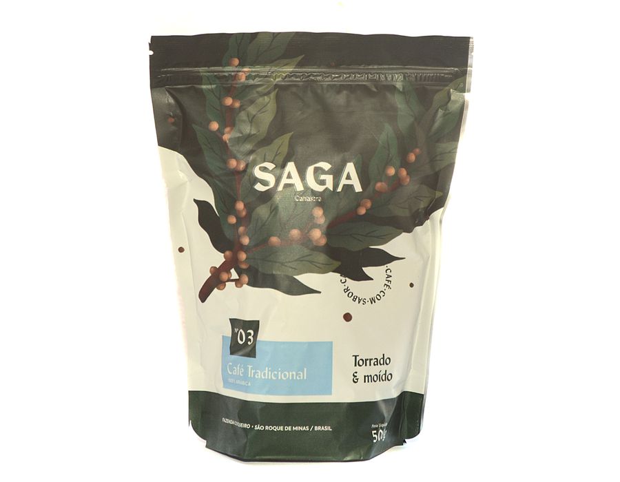 CAFÉ MOÍDO TRADICIONAL SAGA 500 GRAMAS | Vim da Canastra