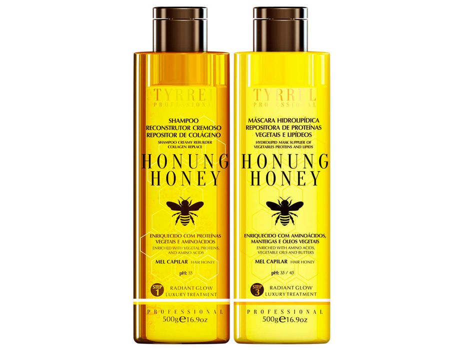 Tyrrel Honung Honey Mel Capilar Kit Shampoo e Máscara Hidrolipídica ...