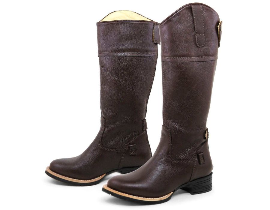 Bota Hípica Feminina Couro Floater Chocolate - Silverado Botas ...