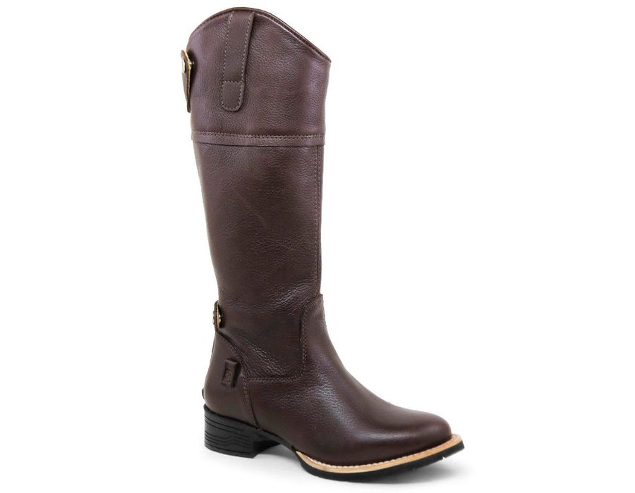 Bota Hípica Feminina Couro Floater Chocolate - Silverado Botas ...