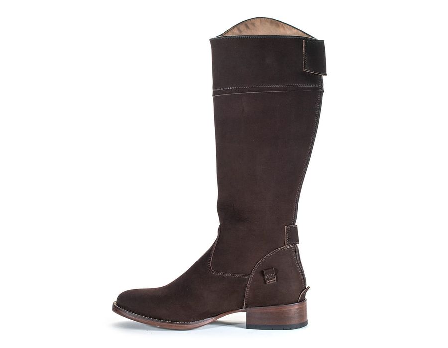 Bota Hípica Masculina Couro Nobuck Café Coleção Pantanal - Silverado ...