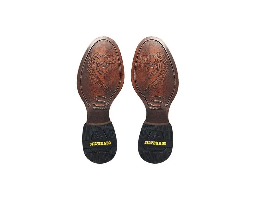 Bota Hípica Masculina Couro Floater Preto com Faca Aclopada - Silverado ...