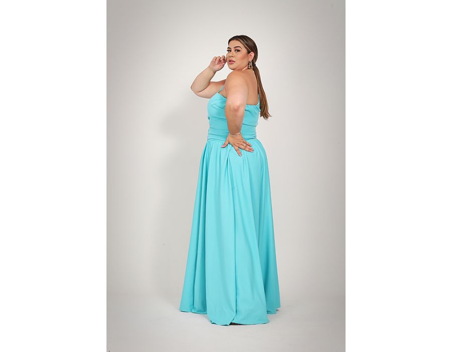 Vestido Bruna Tiffany | TAMTAUM PLUS SIZE FASHION