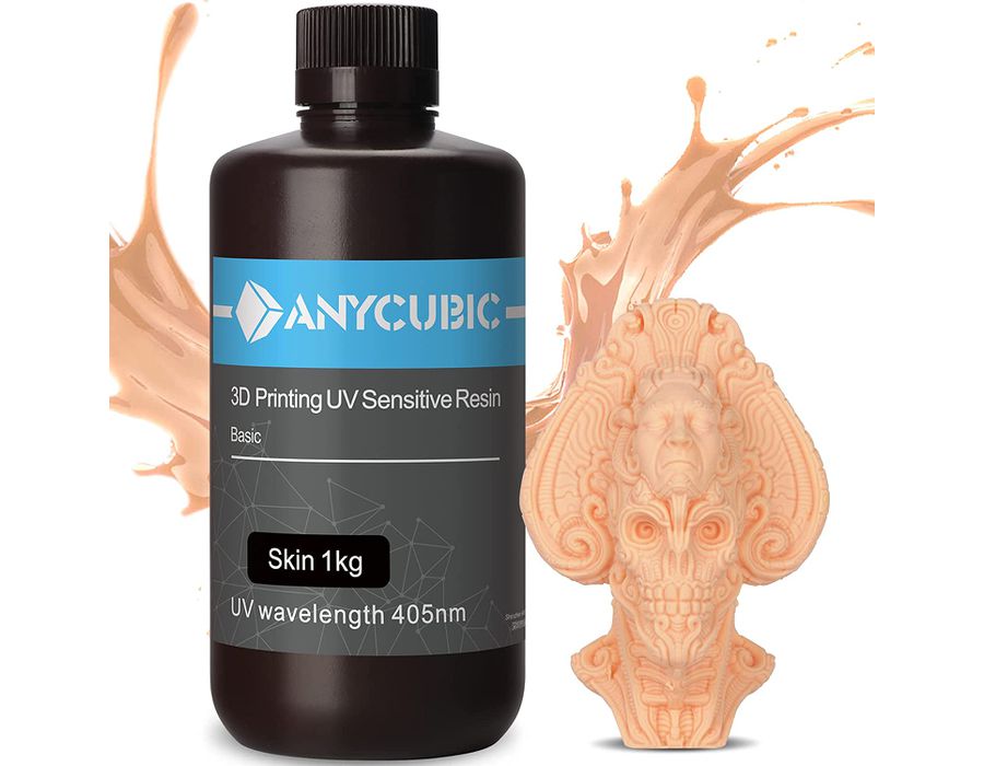 Resina UV Anycubic - Impressora 3D SLA/DLP - 405 Basic Skin 1kg | TOPINK3D