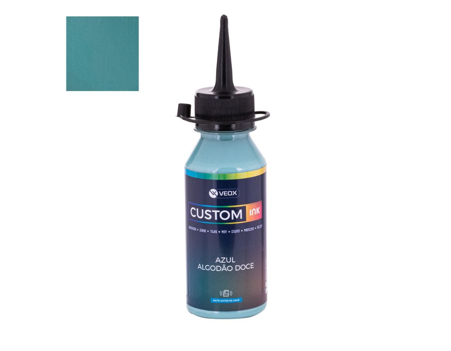 Custom Ink Azul Algodão Doce | Veox