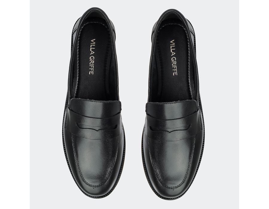 Mocassim Villa Griffe Clean Verônica Preto | Villa Griffe