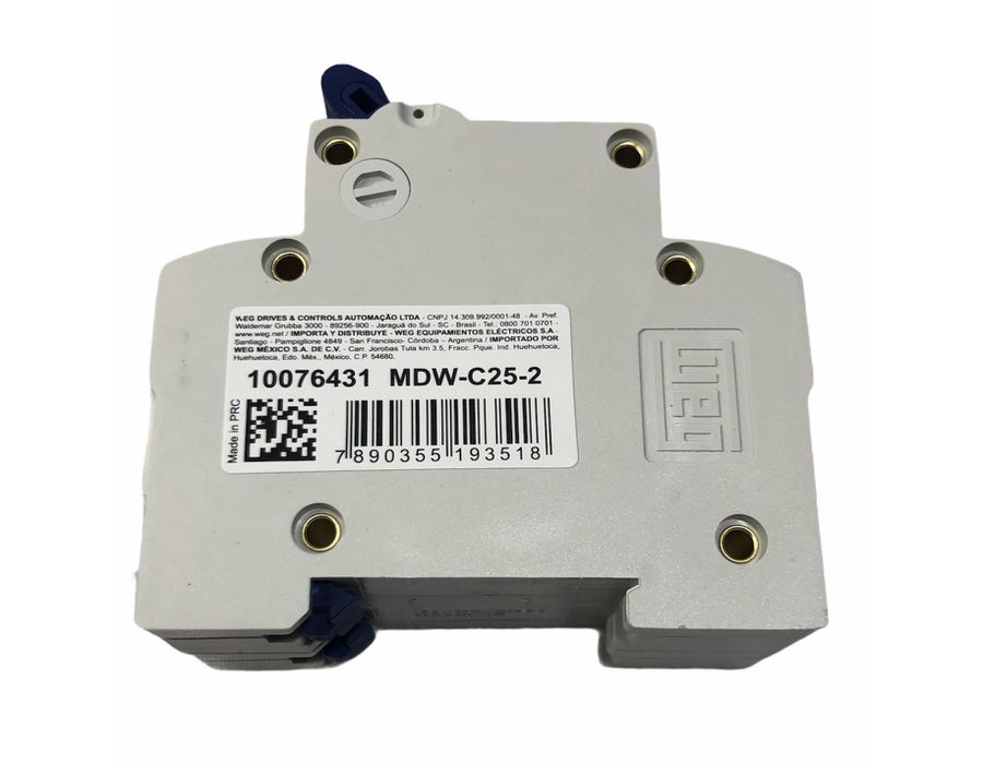 Disjuntor Bipolar Weg 25a Curva C 3ka MDW-C25-2 10076431 | MAQPART