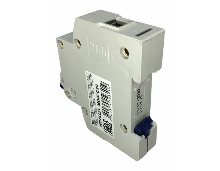 Disjuntor Unipolar 20a Weg Mdw-c20 3ka Curva C | MAQPART