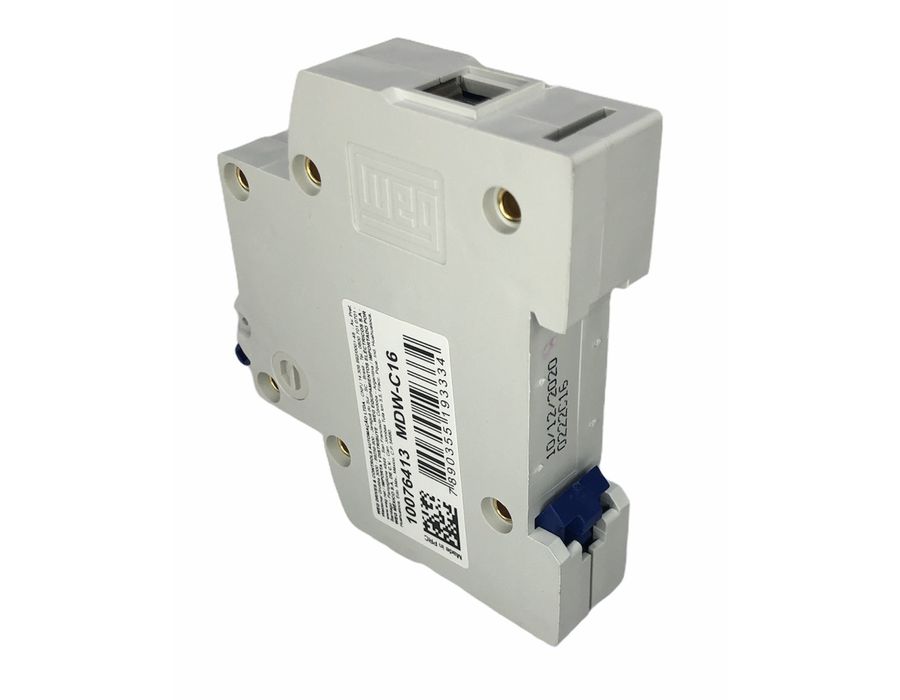 Disjuntor Unipolar Weg Din 16a 3ka Curva C MDW-C16 | MAQPART